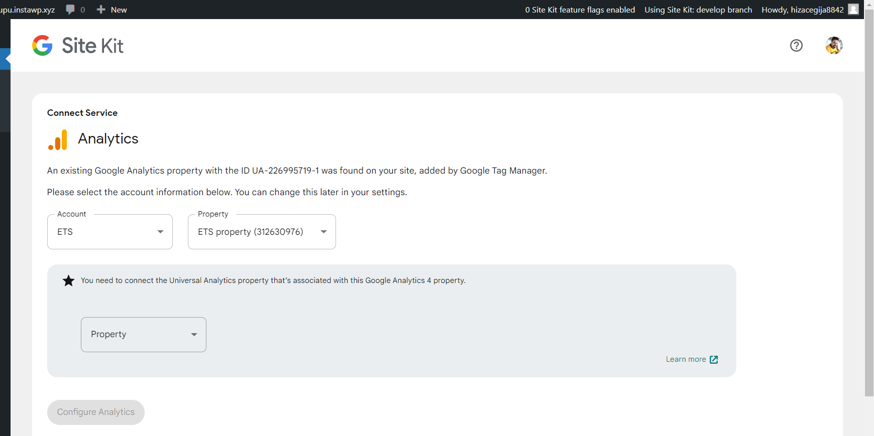 Update "An existing Google Tag Manager property was found on your site" message · Issue #5214 ...
