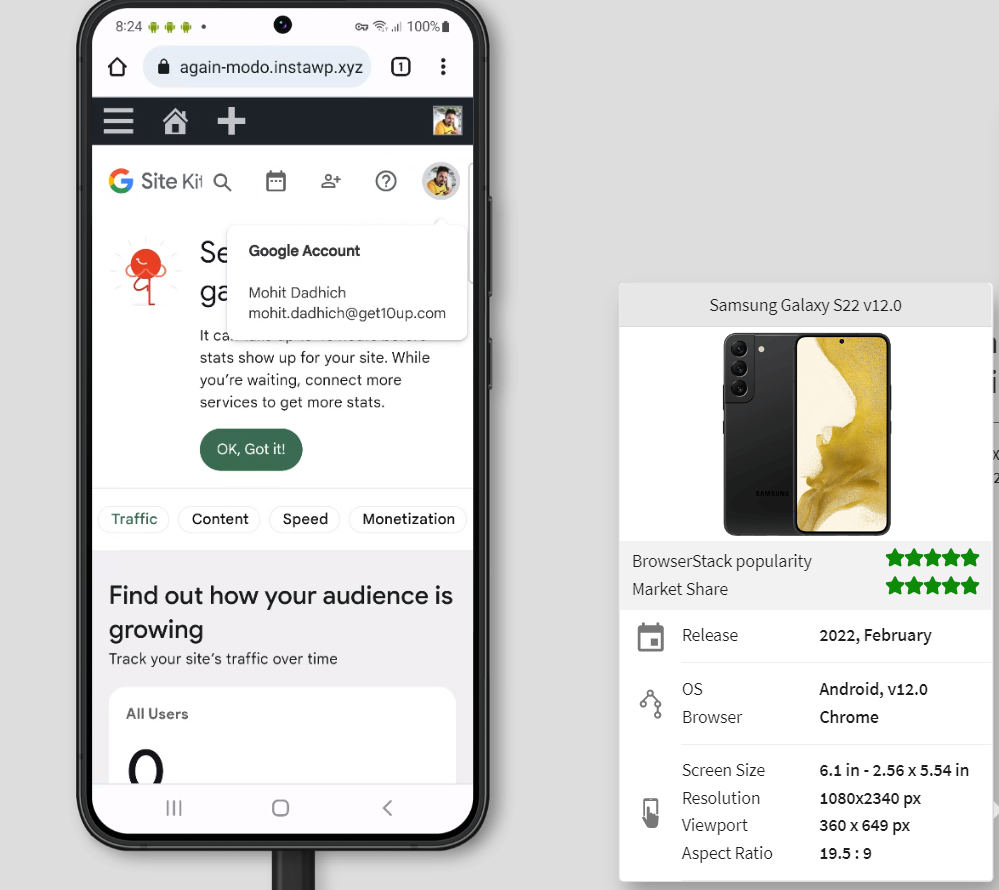 Android - Galaxy 22 and 22 ultra UI issues · Issue #5436 · google/site ...