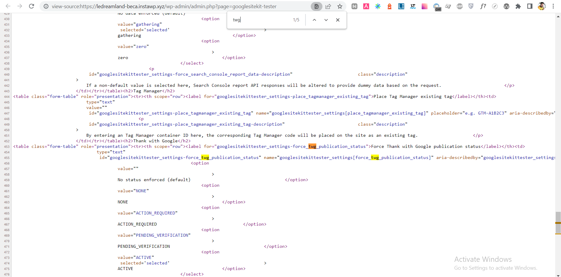 Remove TwG · Issue #6134 · google/site-kit-wp · GitHub