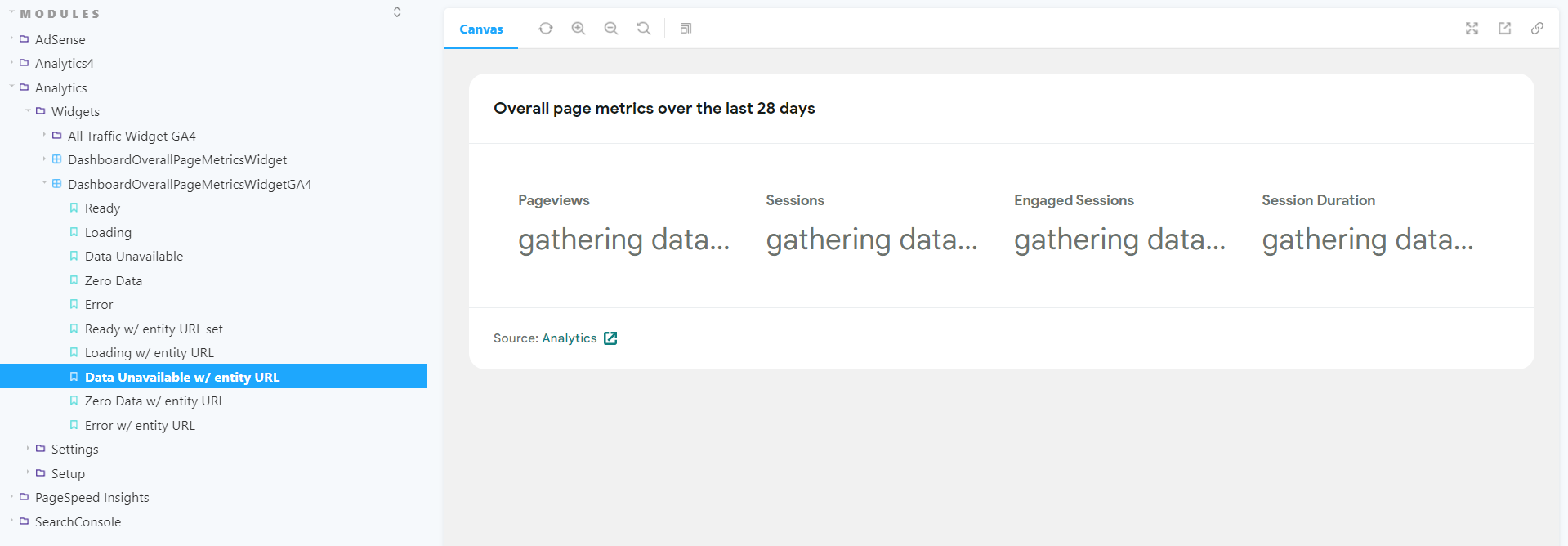 Create GA4 `DashboardOverallPageMetricsWidget` · Issue #6218 · google/site-kit-wp · GitHub