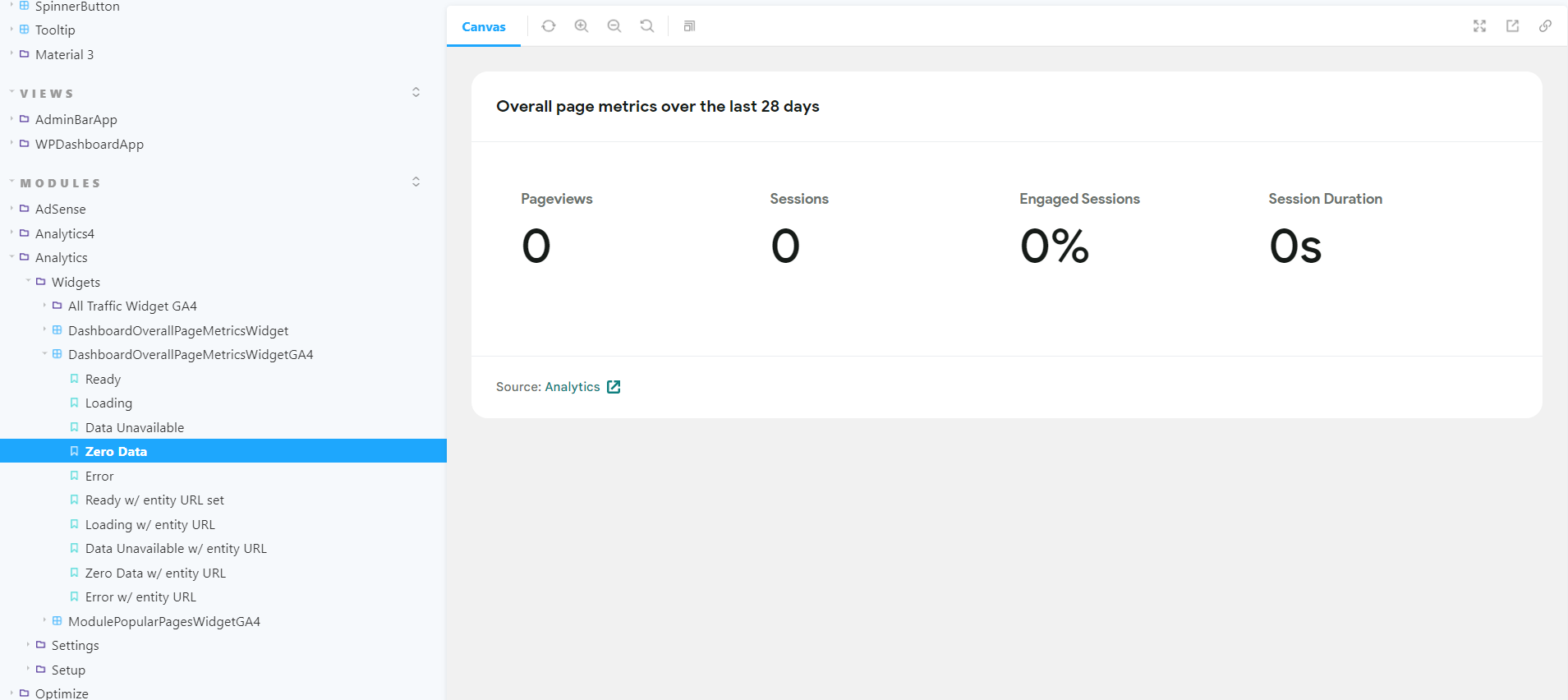 Create GA4 `DashboardOverallPageMetricsWidget` · Issue #6218 · google/site-kit-wp · GitHub
