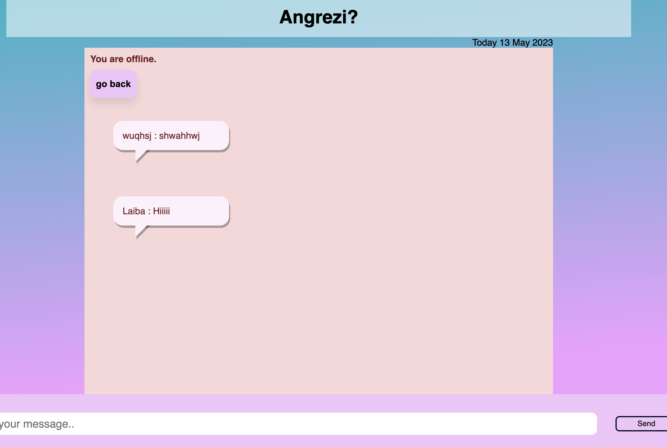GitHub - laibaaac/rtw: A chat application that works with real time data, this application is ...