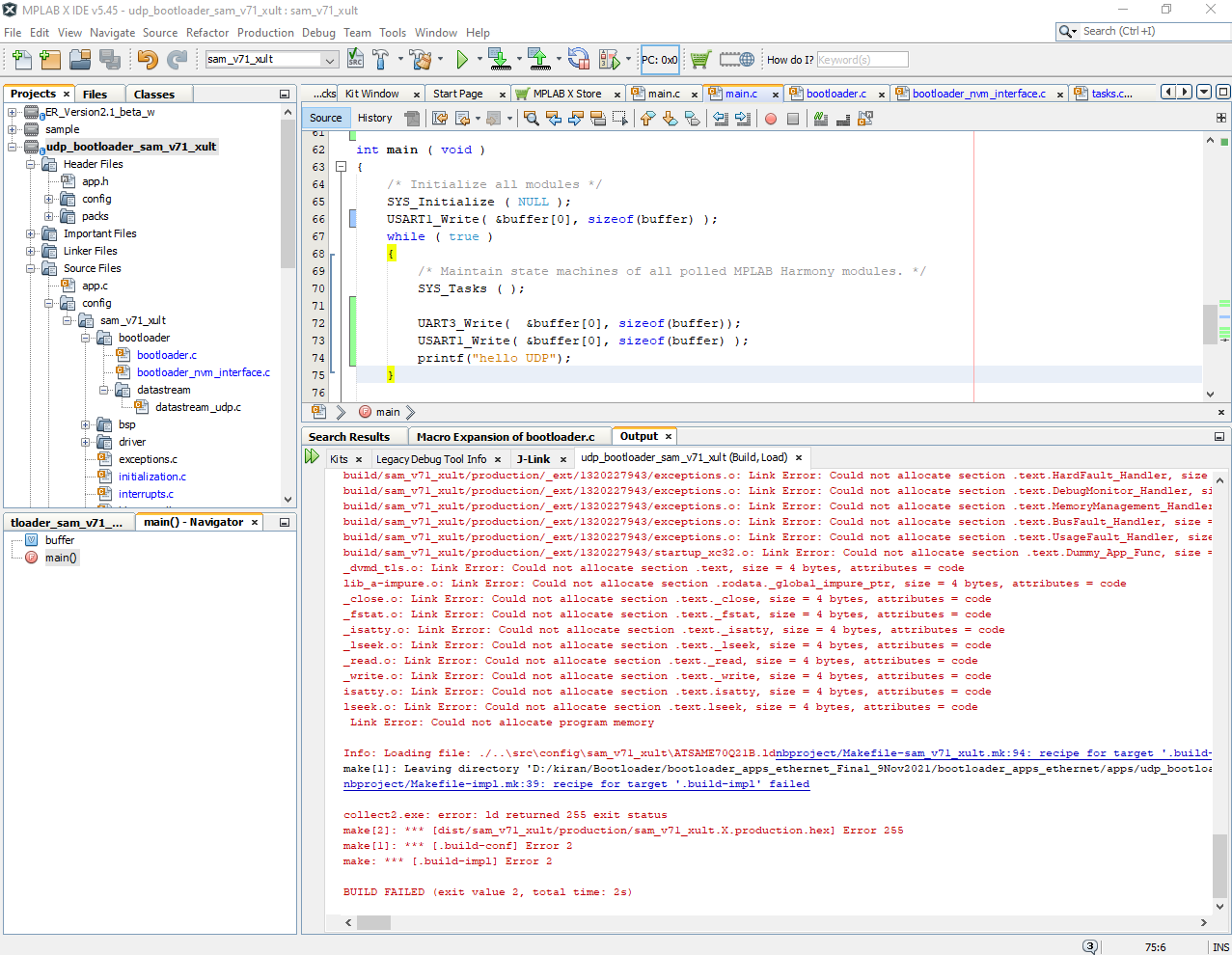 In UDP Bootloader code UART Prints are not comming · Issue #3 · Microchip-MPLAB-Harmony ...