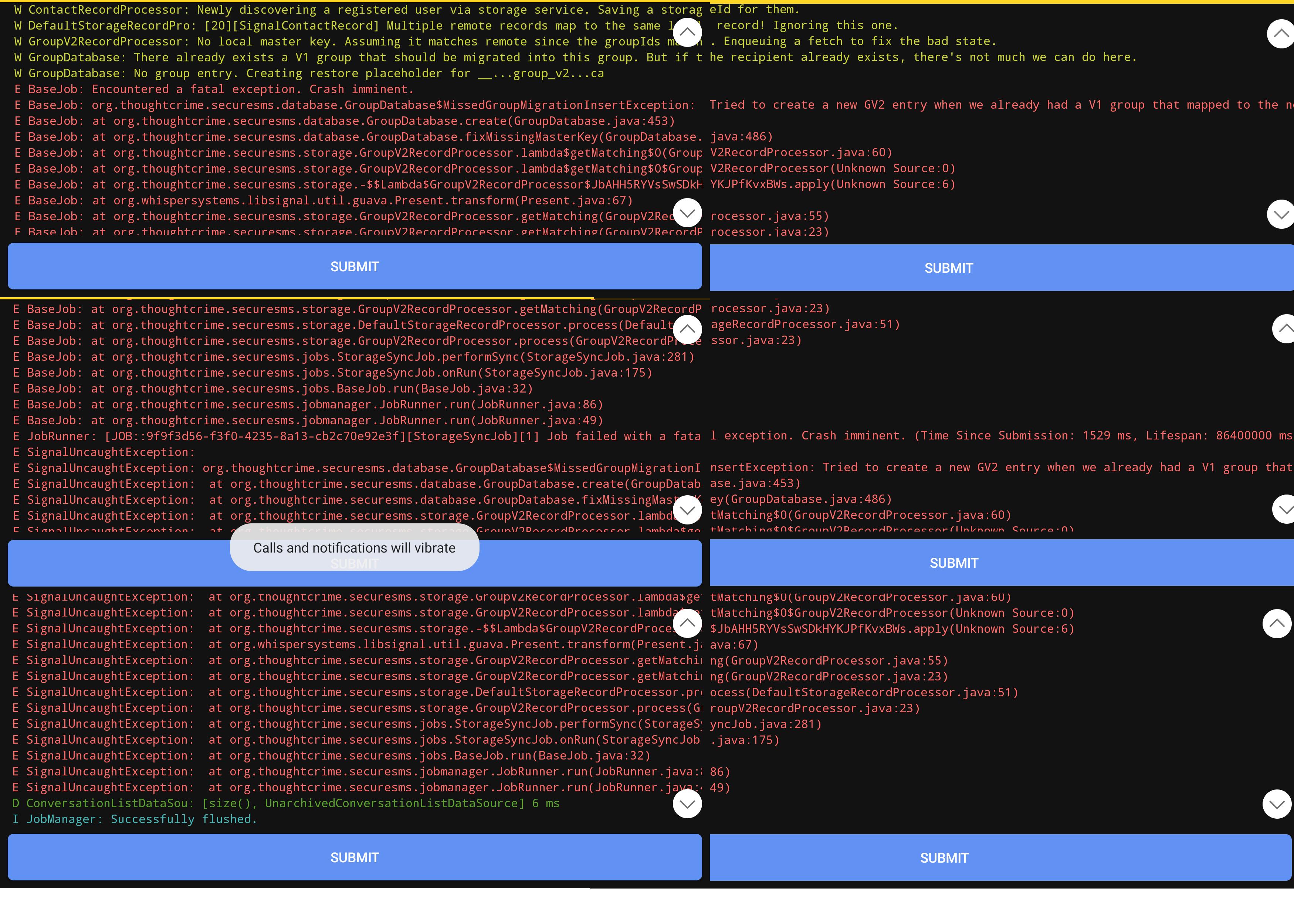 Signal crashes with network connection · Issue #11459 · signalapp/Signal-Android · GitHub