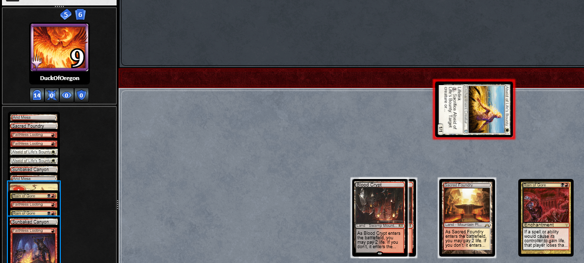 Rain of Gore is affecting Lifelink. · Issue #1031 · PennyDreadfulMTG ...