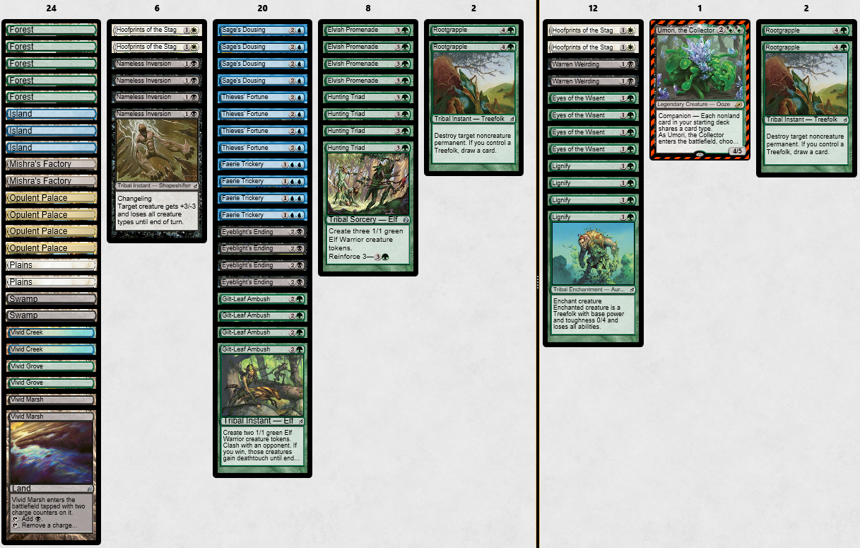 The deckbuilder incorrectly shows that is Umori ineligible to be the ...