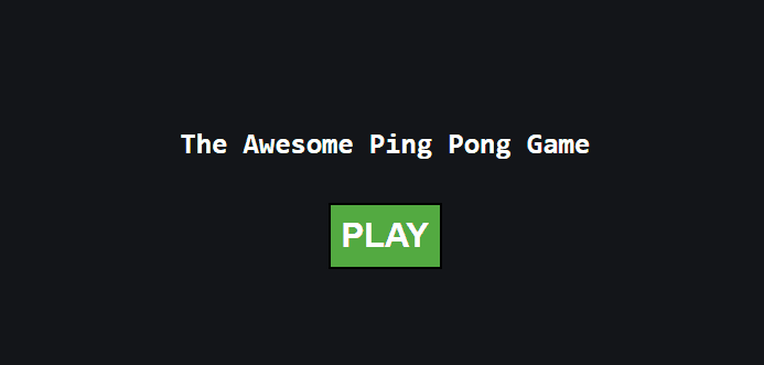 GitHub - Irbaaz49/JS-Mini-Project-1-Ping-Pong-Game-: Ping Pong Game