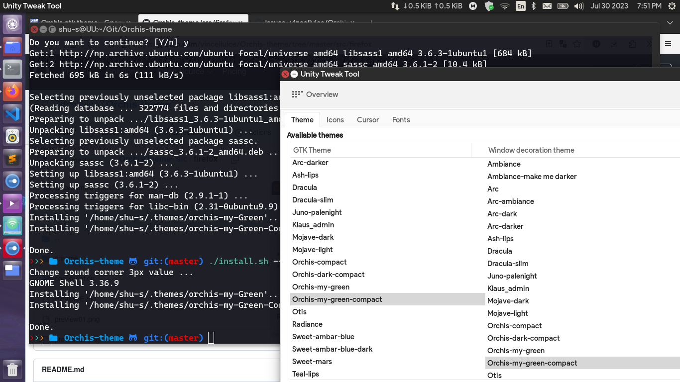 missing actions · Issue #363 · vinceliuice/Orchis-theme · GitHub