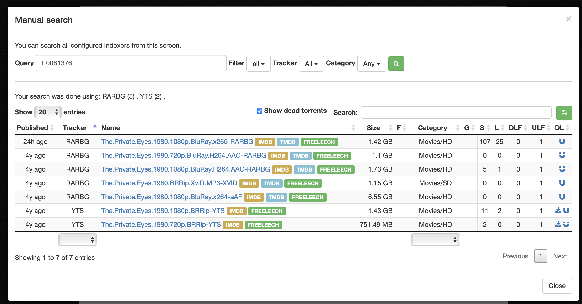 IMDB Results from web client differ relative to RSS indexer rule in ...