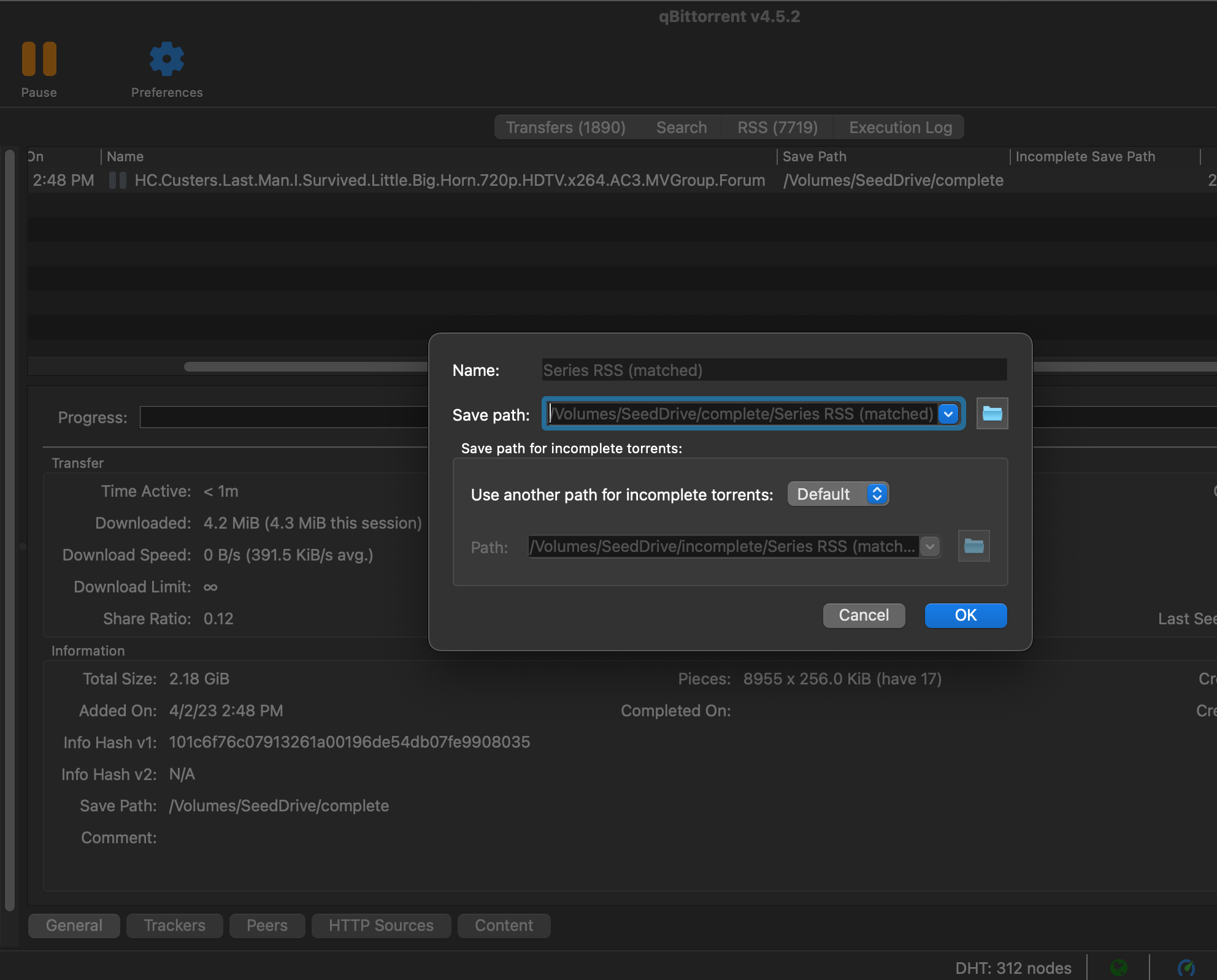 Download location not using selected Drive:Directory it is using defaults I suspect. · Issue ...