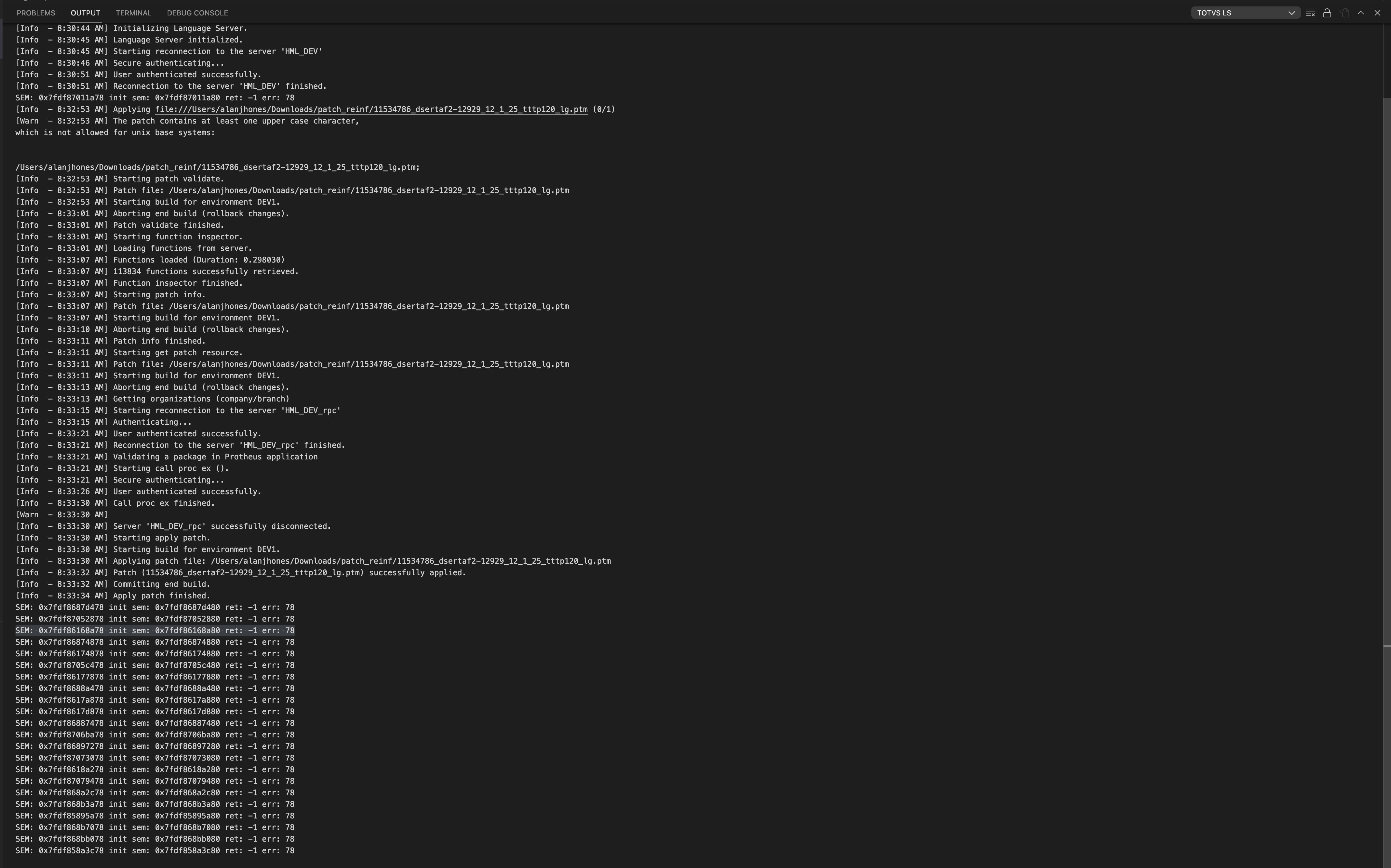 Aplicar patch MacOSX · Issue #783 · totvs/tds-vscode · GitHub