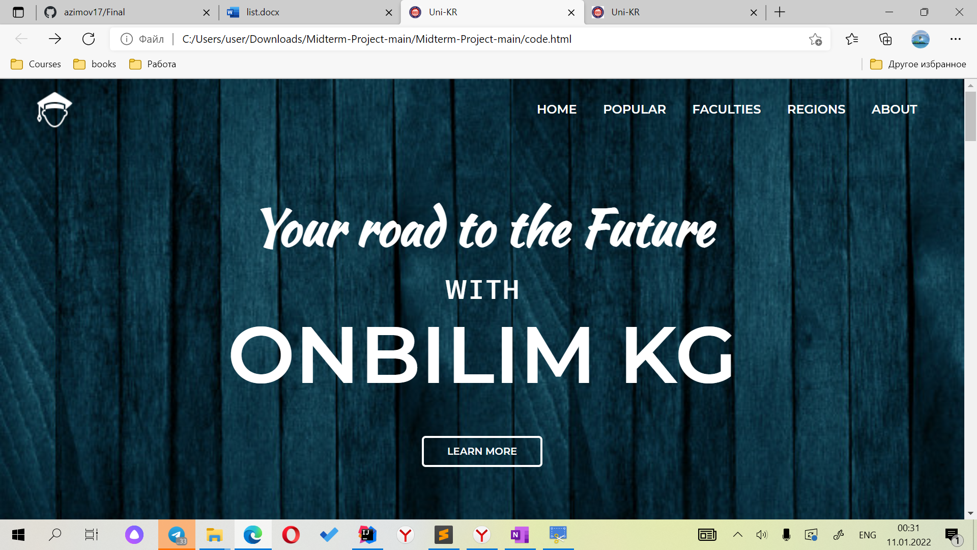 GitHub - alinabakish/Webfinal: Onbilimkg web project about applying to universities.