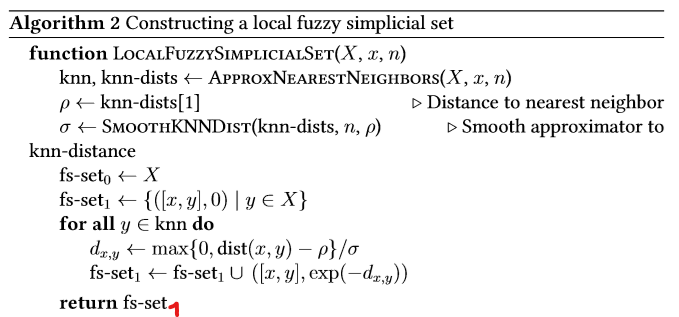 Arxiv UMAP paper algorithm 2 typo? · Issue #315 · lmcinnes/umap · GitHub