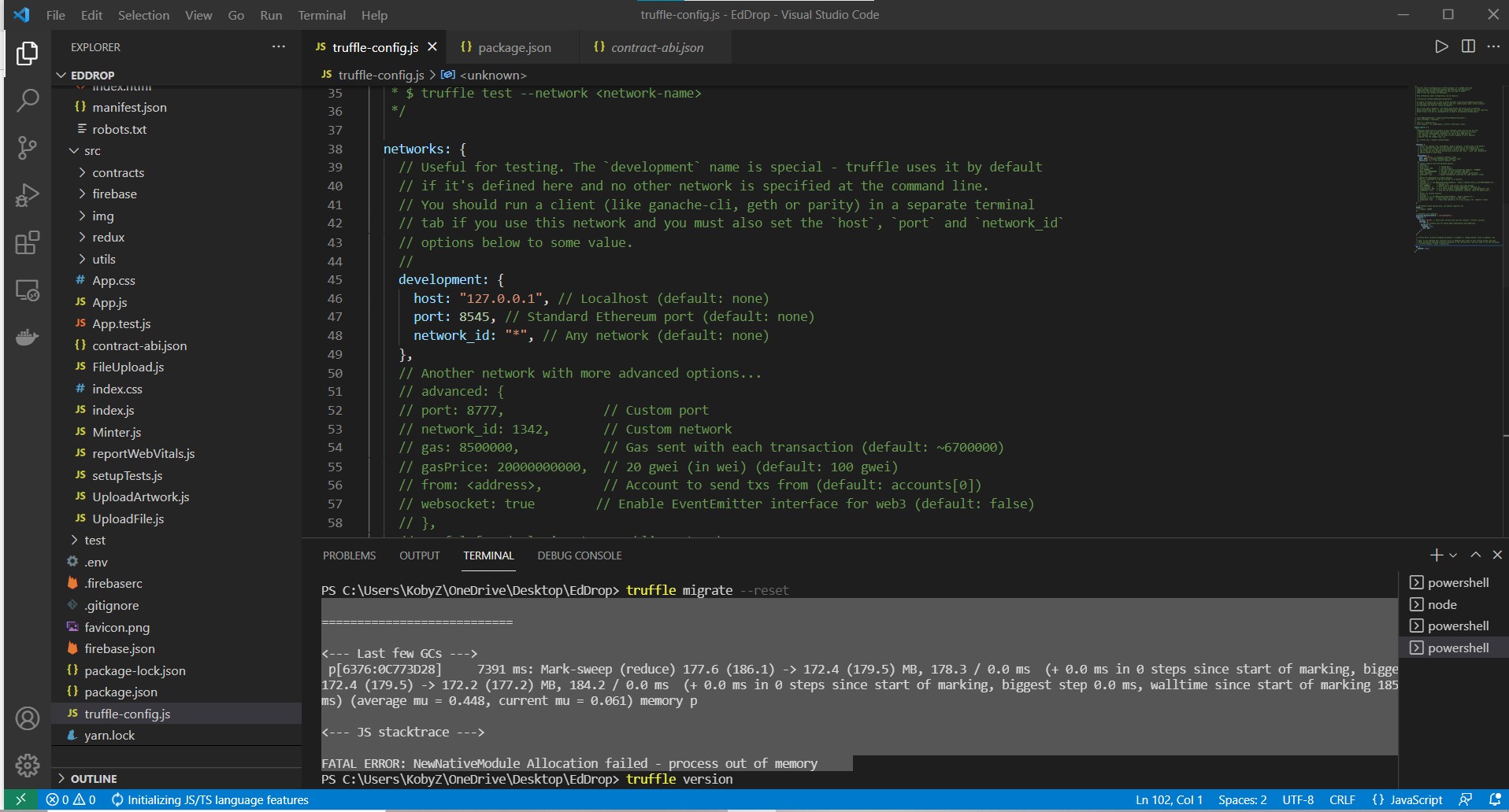 Fatal Error Newnativemodule Allocation Failed Process Out Of Memory · Issue 4592 