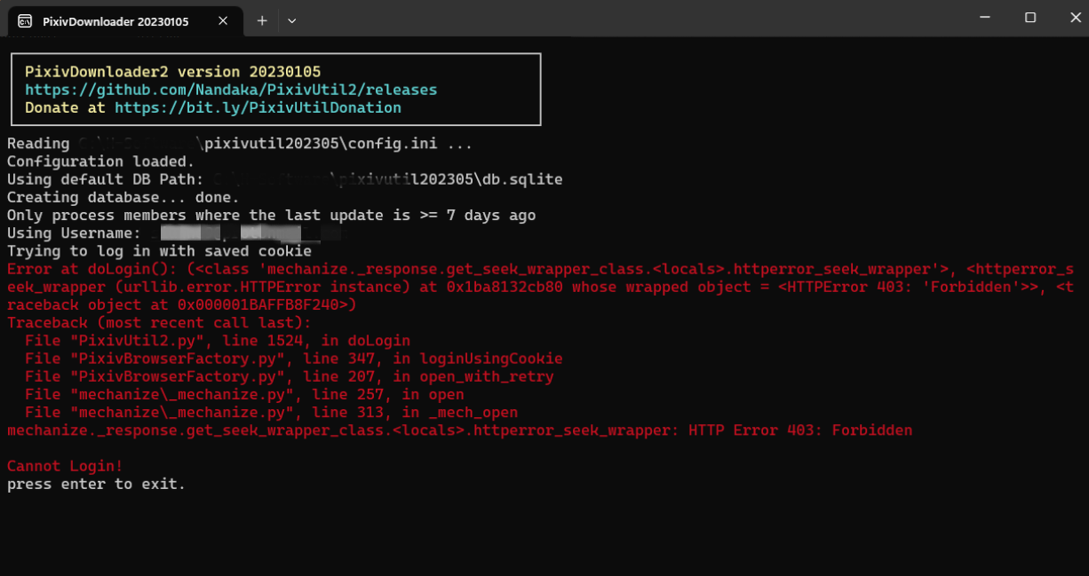 Error Login · Issue #1280 · Nandaka/PixivUtil2 · GitHub
