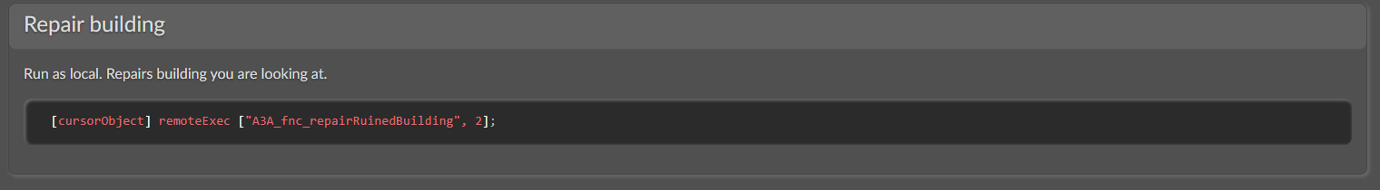 Add "repair building" debug command for admins · Issue #51 · official-antistasi-community/A3 ...