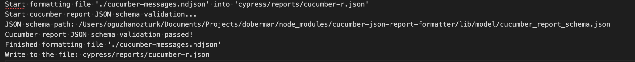 Configurations for using a custom JSON Formatter · Issue #755 · badeball/cypress-cucumber ...