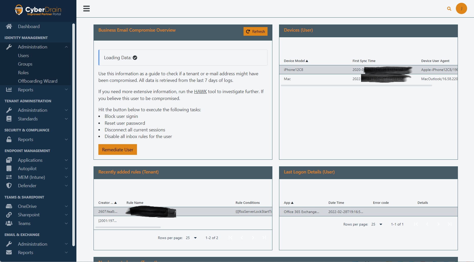 BUG: Business Email Compromise report window not scrollable · Issue #799 · KelvinTegelaar/CIPP ...