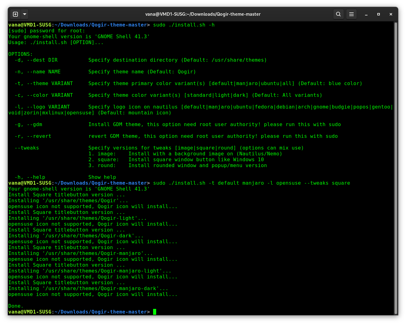 openSUSE logo #217 installation script · Issue #218 · vinceliuice/Qogir-theme · GitHub