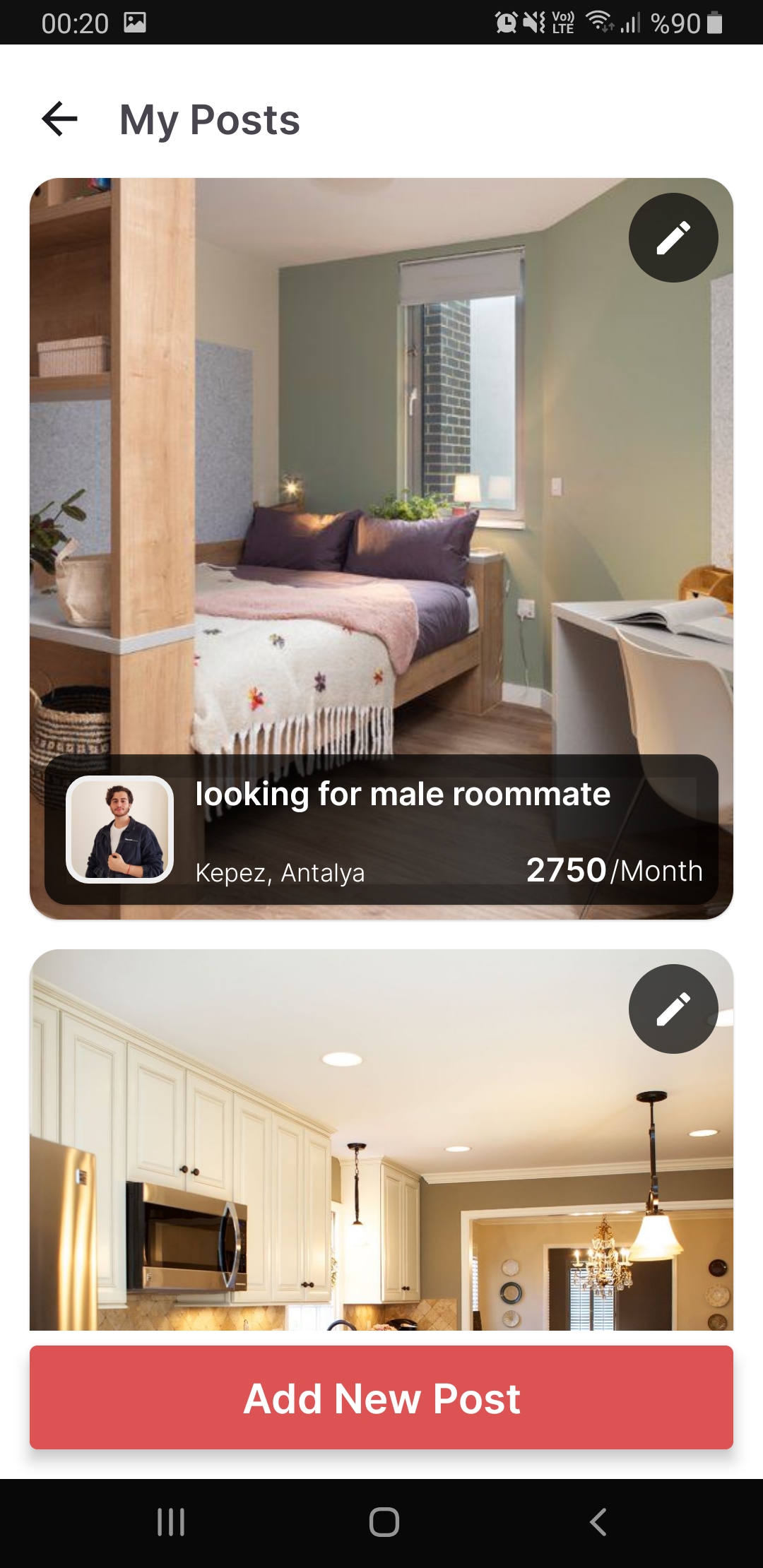 GitHub - yuciferr/Kiraaz: Mobile Programming Term Project - Roommate Finder App