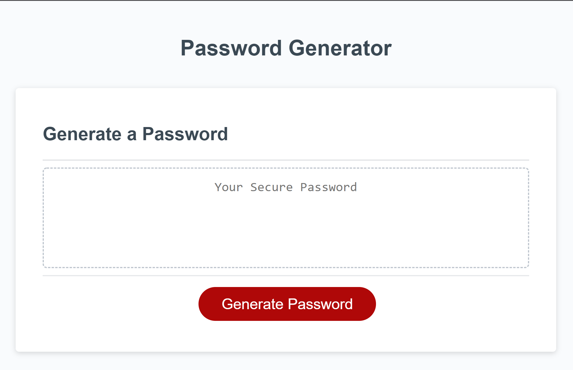 GitHub - KiriAnthony/password-generator