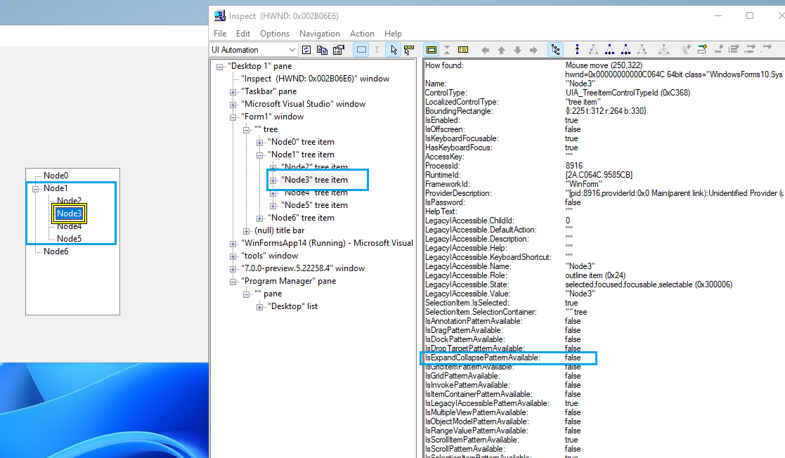 ExpandCollapse pattern is available for any tree node in `TreeView ...