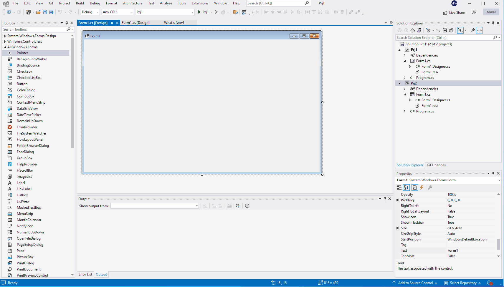 There Should Be An Error Pop Up When Cross Referencing Two Projects · Issue 8861 · Dotnet