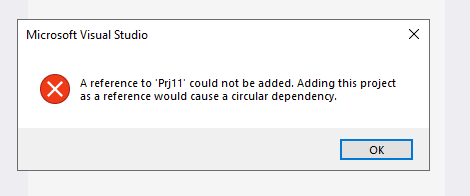 There should be an error pop-up when cross-referencing two projects · Issue #8861 · dotnet ...
