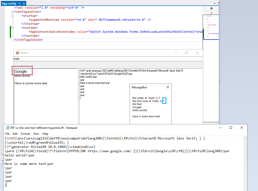 Getlinefromcharindex Return An Error Result · Issue 8885 · Dotnetwinforms · Github 2292