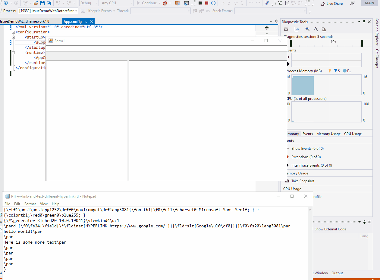 Getlinefromcharindex Return An Error Result · Issue 8885 · Dotnetwinforms · Github 4848