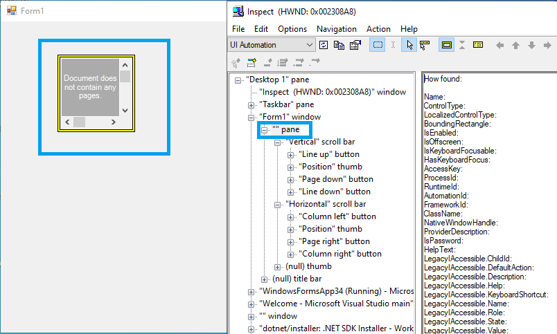 [Accessibility] Inspect or AccessibilityInsights tool's rectangle can't focus on the entire ...