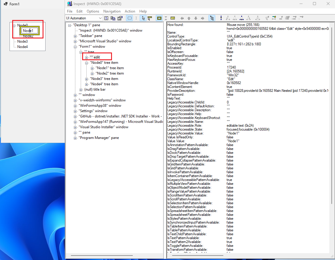 Label Edit In Treeview Has Incorrect Position In Accessibility Tree · Issue 9956 · Dotnet