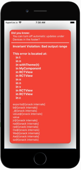 BottomNavigation with shifting and single route crashes app · Issue #1299 · callstack/react ...