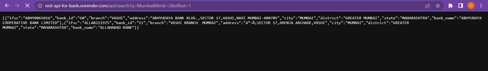 GitHub - chandru-kt/rest-api-for-bank: To fetch bank details, using the ...