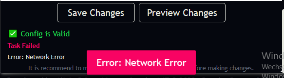 [BUG] Saving Config to Disk causes Network Error · Issue #1332 · Lissy93/dashy · GitHub
