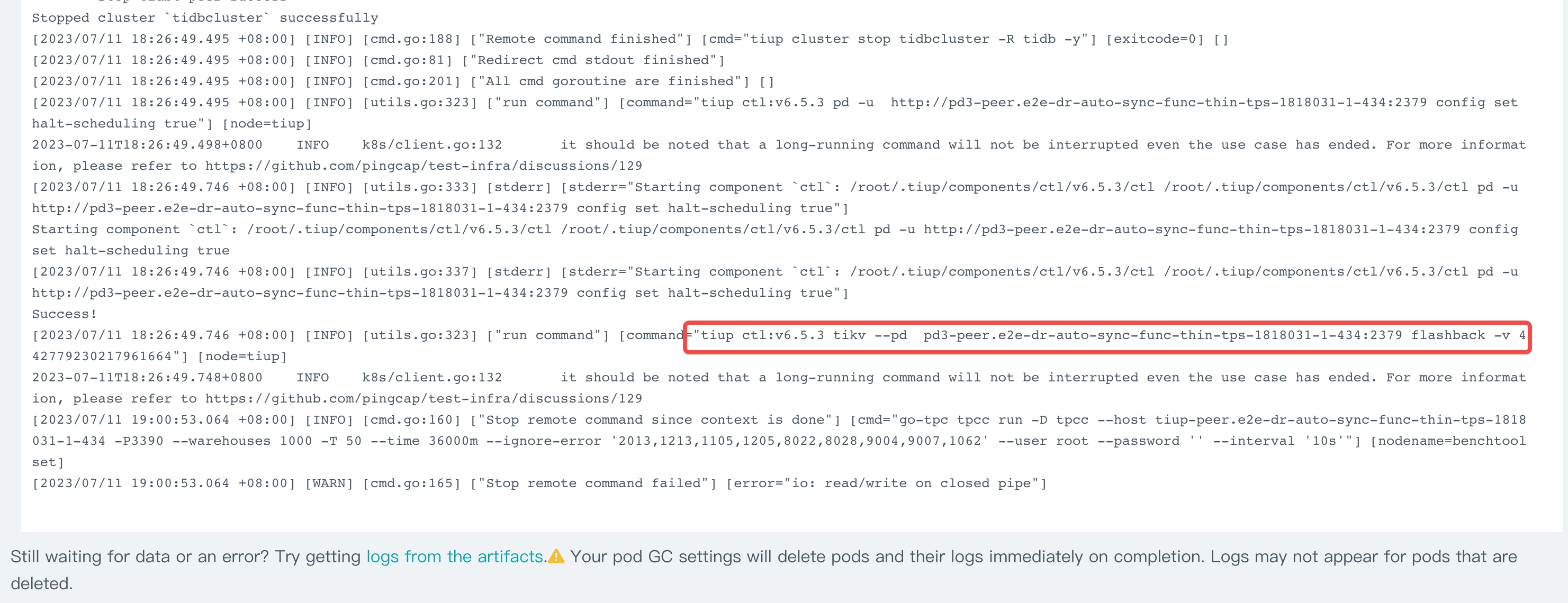 [dr-autosync] tikv flashback hung more than 12h · Issue #15107 · tikv/tikv · GitHub