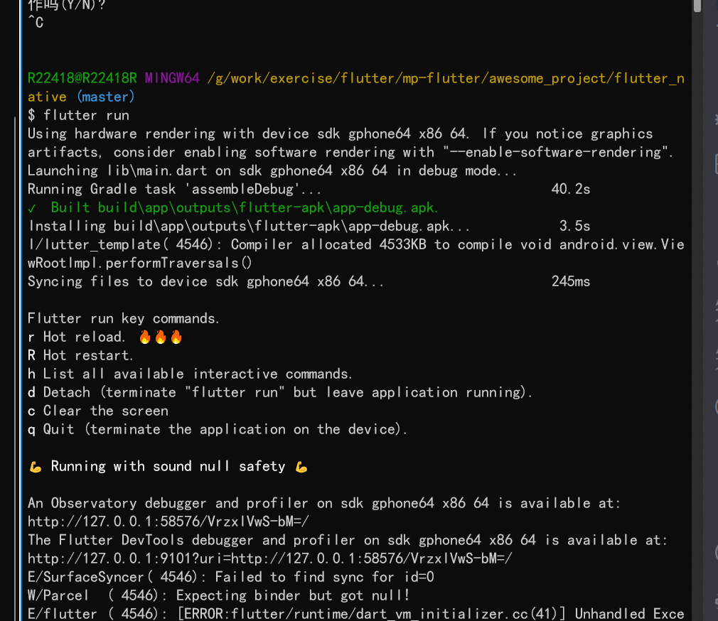 请问flutter Native如何使用,按照文档没跑起来 · Issue 404 · Mpflutter Mpflutter · Github