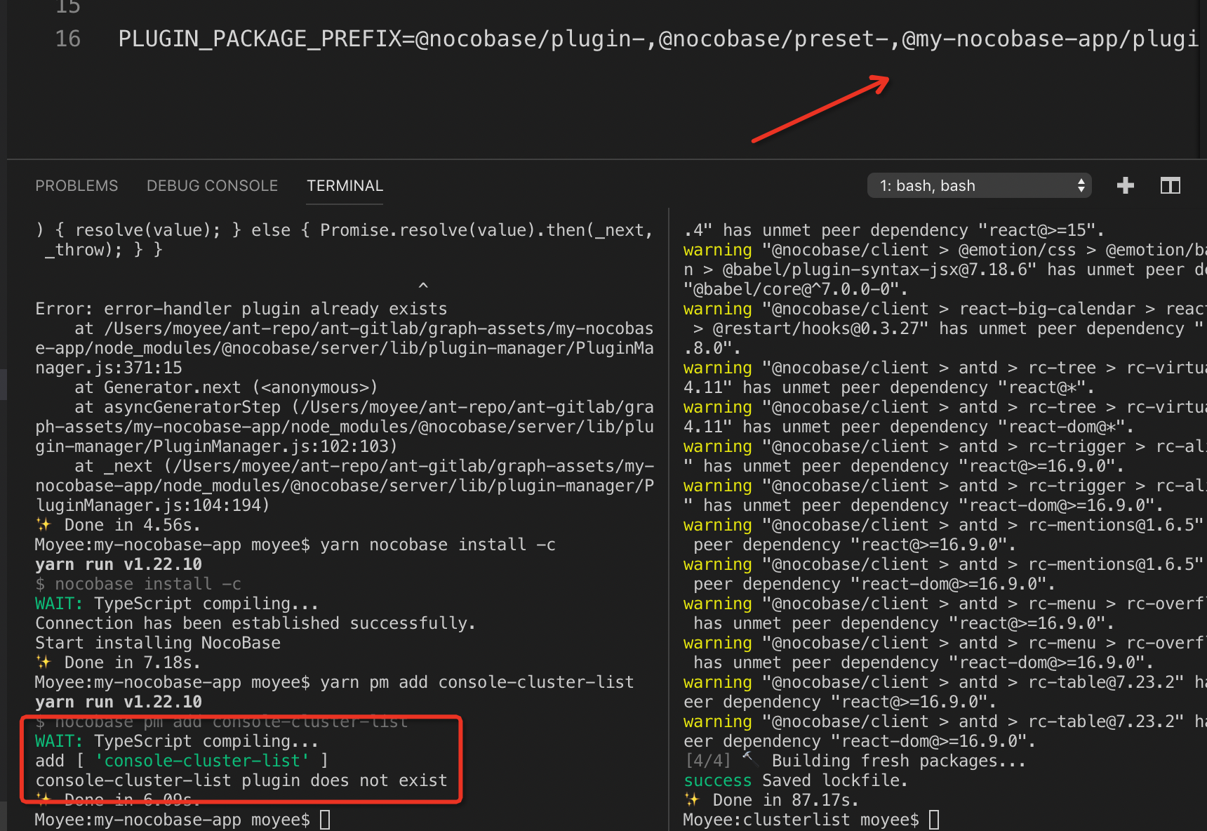 重新安装 nocobase 报 plugin already exist · Issue #1025 · nocobase/nocobase · GitHub