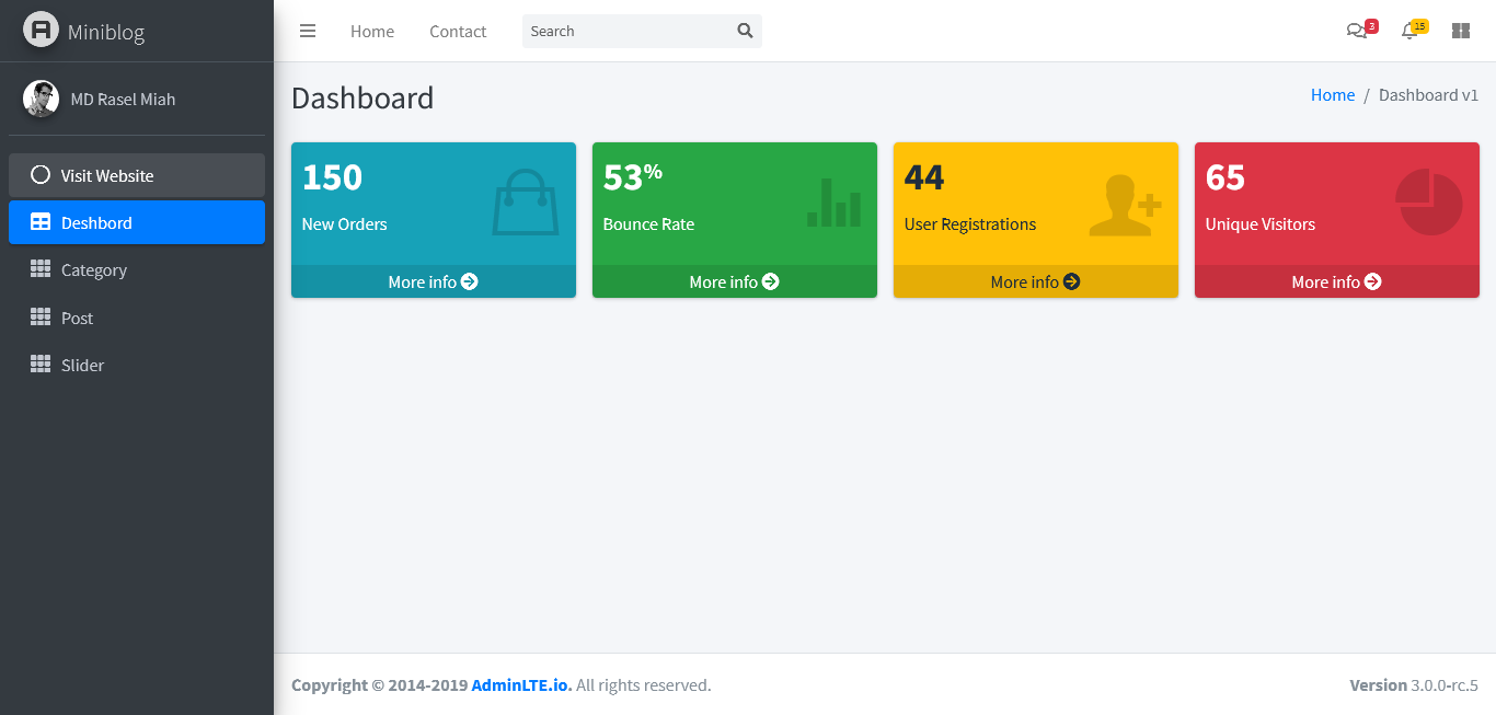 GitHub - devriazul/Laravel-Mini-blog-Dev