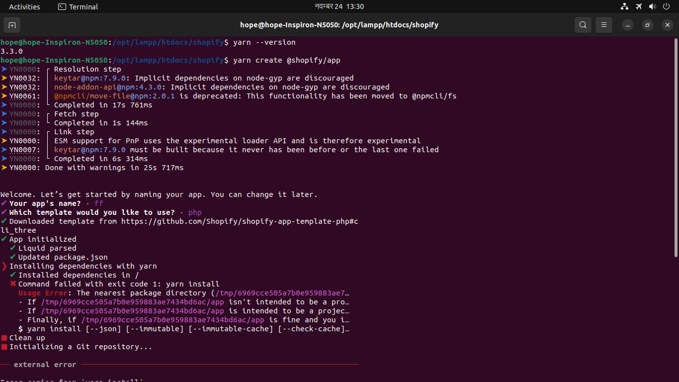 Error On Yarn Install By Yarn Version 3 3 0 Issue 144 Shopify Error On Yarn Install By Yarn Version 3 3 0 Issue 144 Shopify