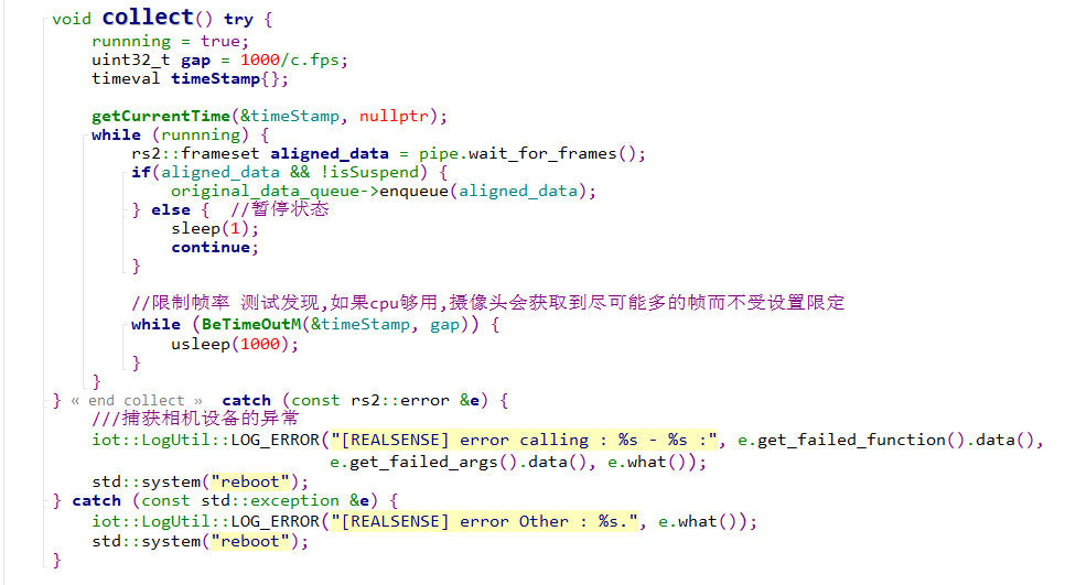 "rs2_pipeline_wait_for_frames - pipe:0x2326020 :Frame didn't arrive within 5000" after running ...