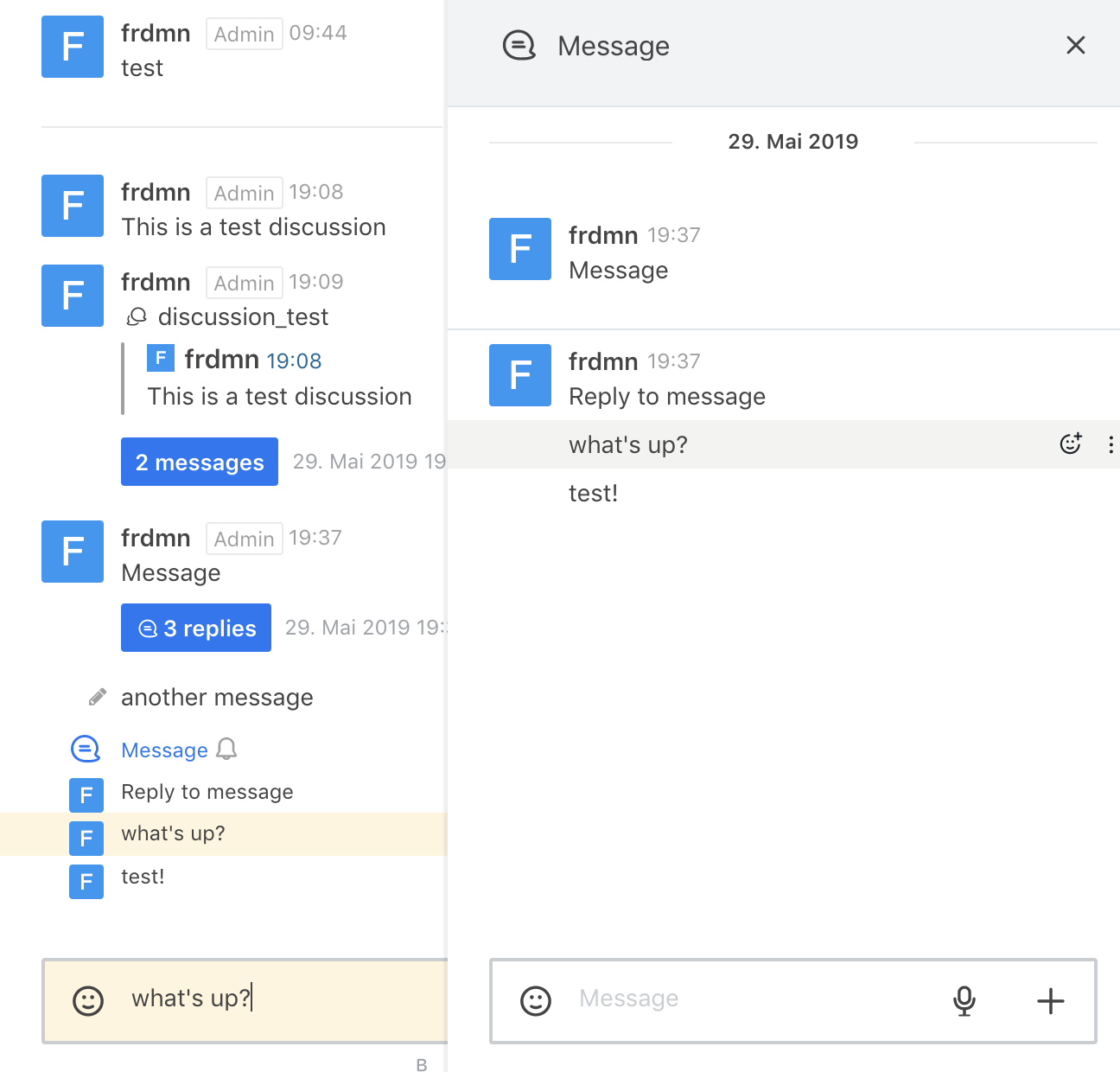 Use thread composer instead of main one when editing message in thread ...