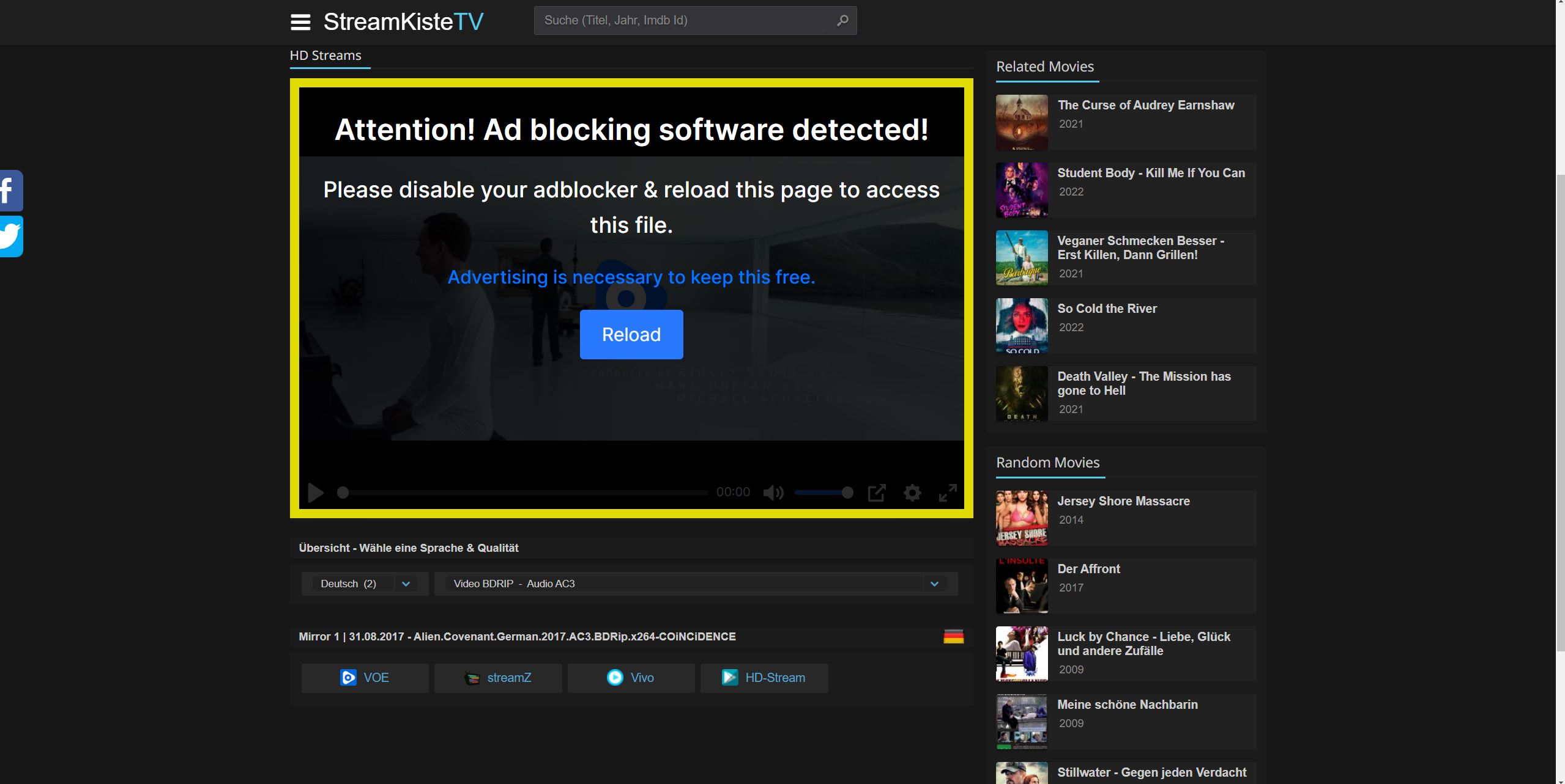 treamkiste.tv voe.sx detects adblock · Issue #13410 · uBlockOrigin/uAssets · GitHub
