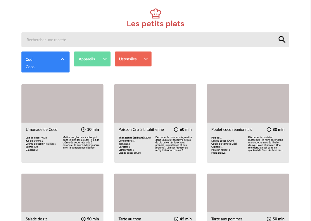 GitHub - KANTANDEV/Les-Petits-Plats: Formation Projet N°7 Formation openclassrooms Développeur d ...