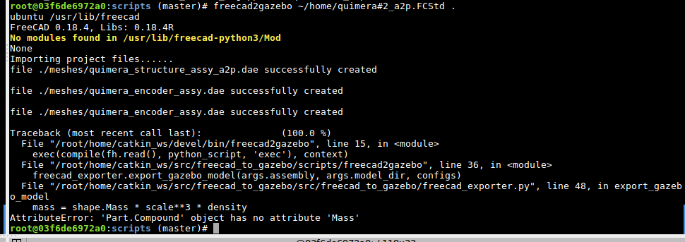 Converting script error · Issue #3 · Dave-Elec/freecad_to_gazebo · GitHub