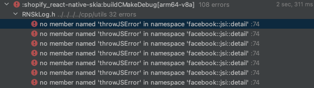 RN 0.70: No member named 'throwJSError' in namespace 'facebook::jsi::detail' · Issue #885 ...