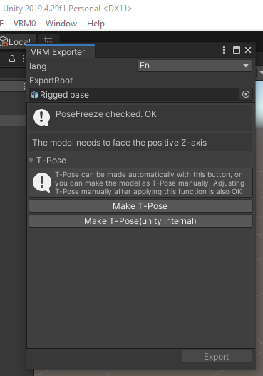 Model won't export · Issue #1378 · vrm-c/UniVRM · GitHub