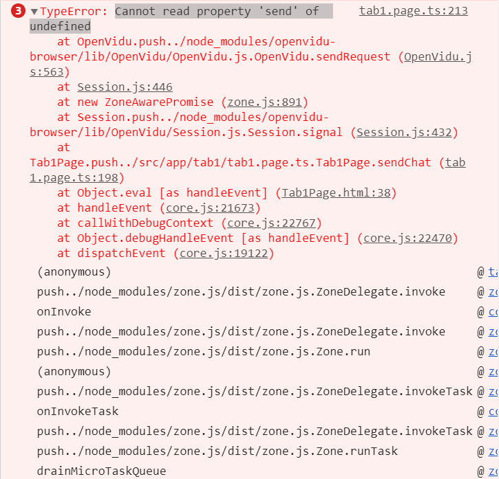 Cannot Read Property Send Of Undefined · Issue 171 · Openvidu