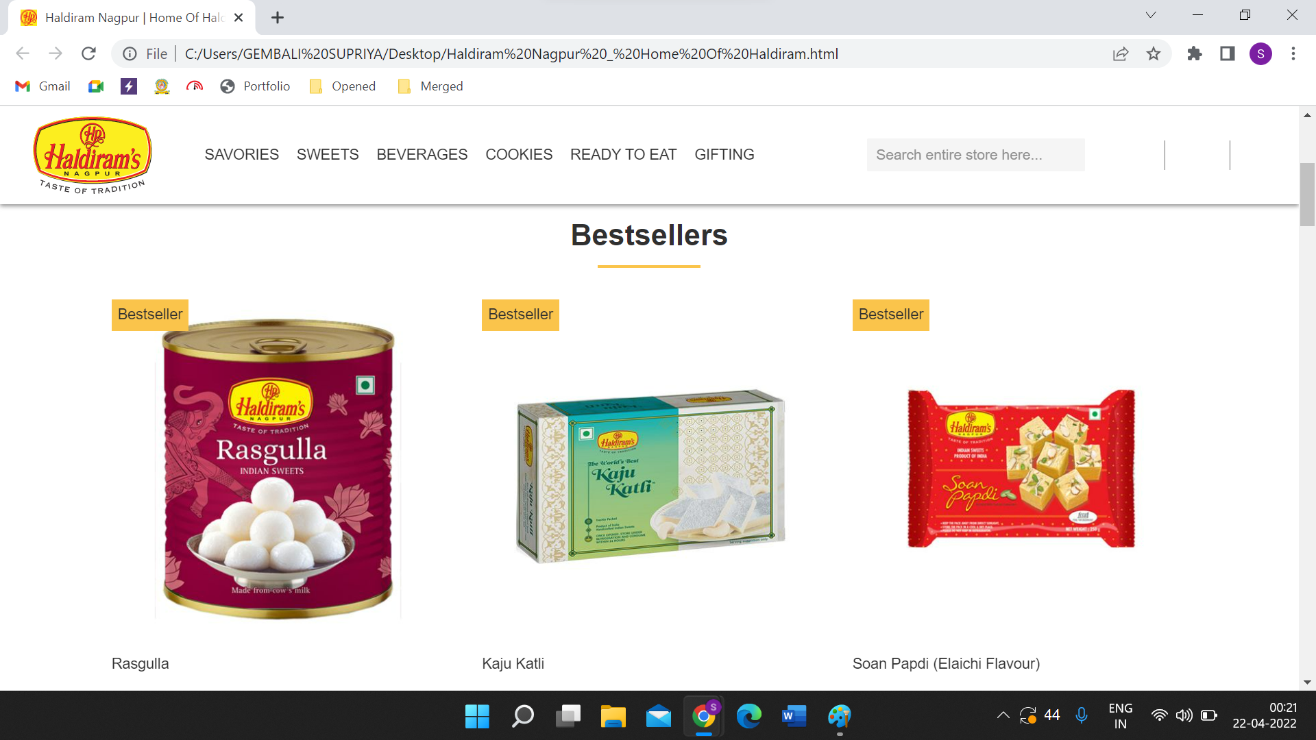 Haldirams Website Clone · Issue #527 · arpit456jain/Amazing-Js-Projects ...