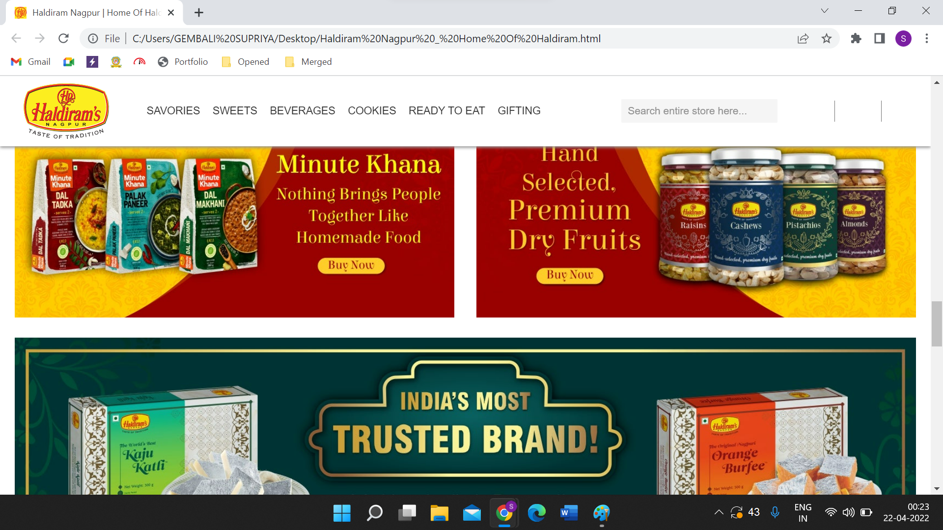 Haldirams Website Clone · Issue #527 · arpit456jain/Amazing-Js-Projects ...